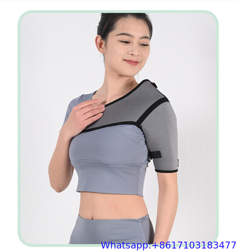 Grey Color Adjustable Neoprene Shoulder Brace for Dislocations and Sprains